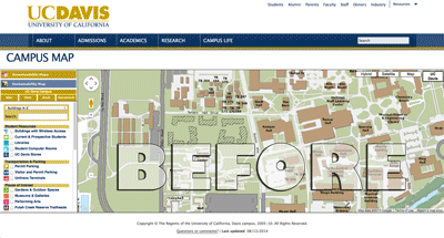 Online campus map redesigned, simplified | UC Davis