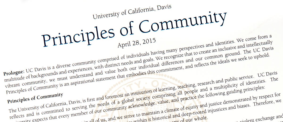 Shout It Out: Principles of Community Week | UC Davis